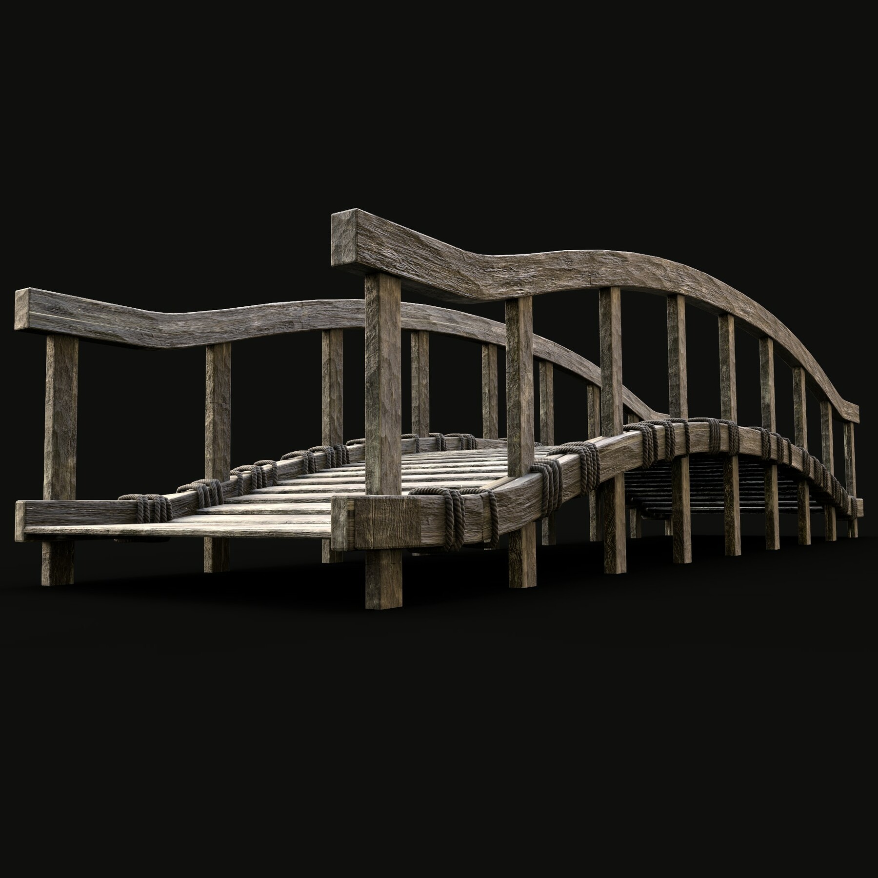 ArtStation - WOODEN BRIDGE MEDIEVAL PLATFORM CONSTRUCTION PACK ...