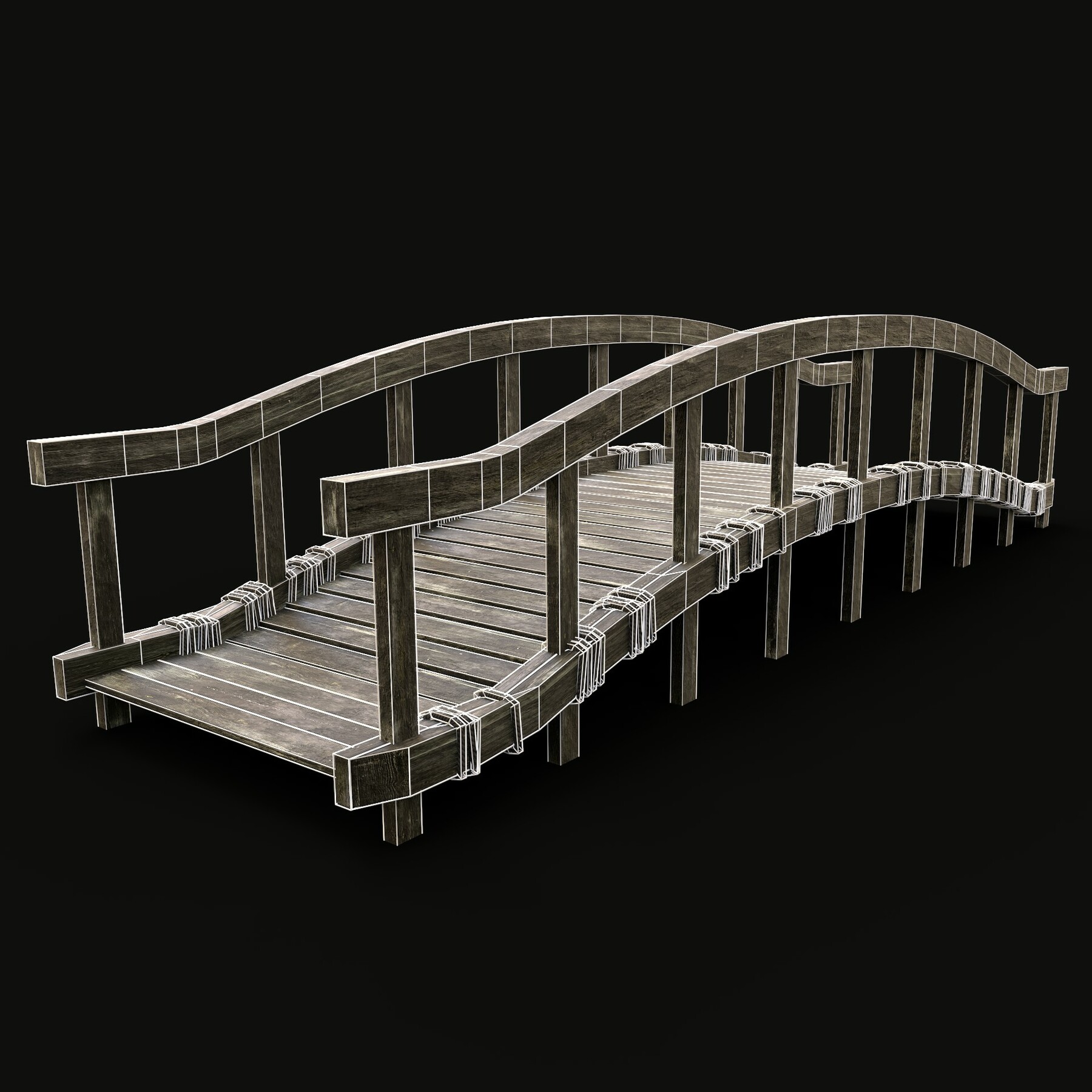 ArtStation - WOODEN BRIDGE MEDIEVAL PLATFORM CONSTRUCTION PACK ...