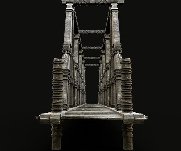 ArtStation - WOODEN BRIDGE MEDIEVAL PLATFORM CONSTRUCTION PACK ...