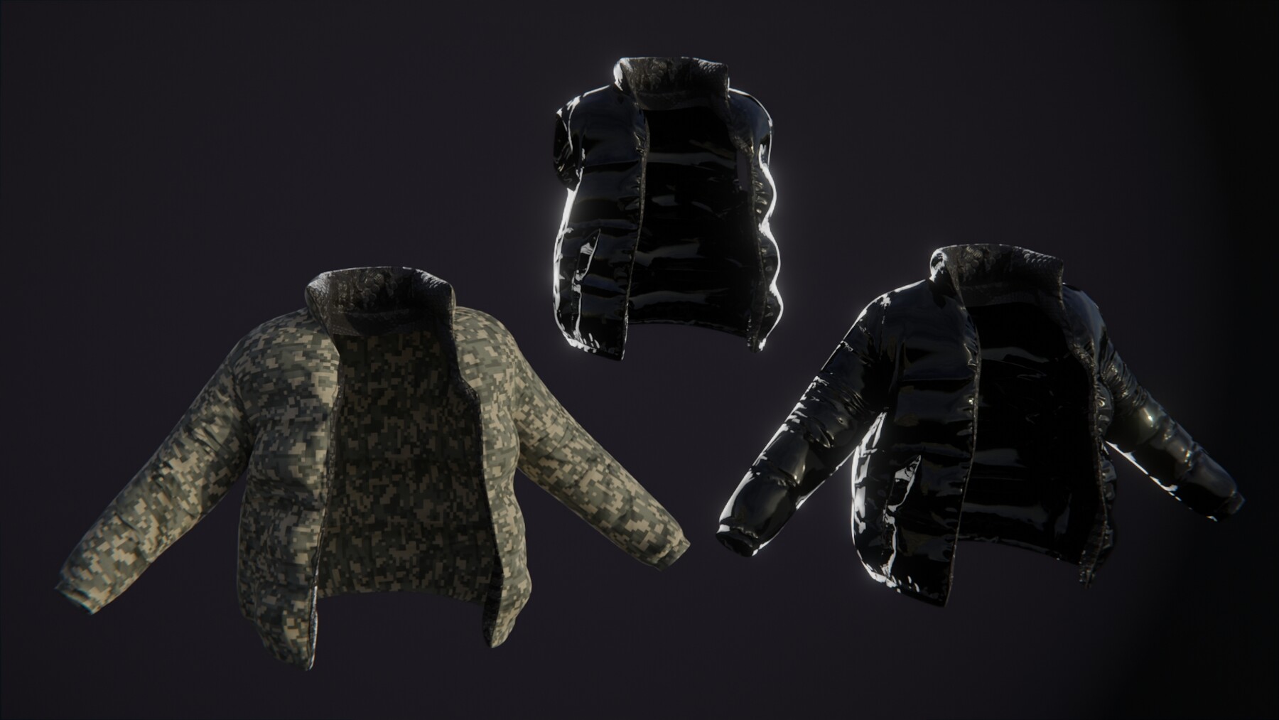 ArtStation - Puffy Jacket & Vest | Game Assets