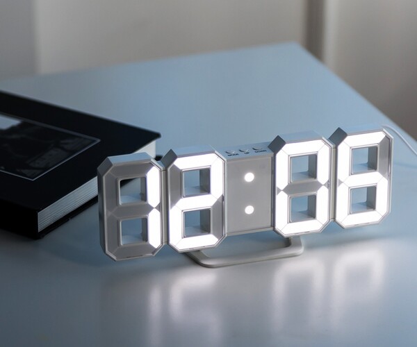 ArtStation - Brightness Control 3D LED Clock | Resources