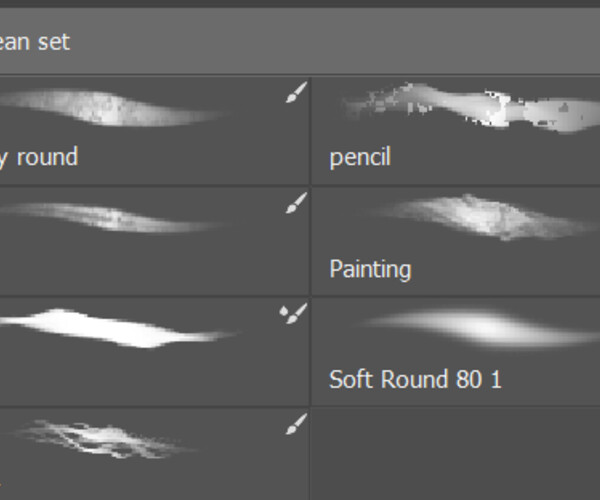 ArtStation - Simple Drawing and Painting Brush Set | Brushes