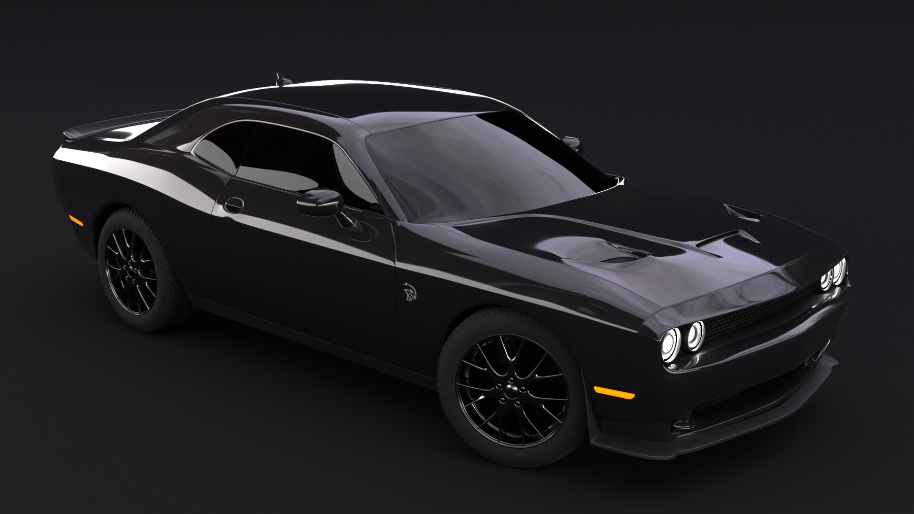 ArtStation - Dodge Challenger SRT Hellcat 2015 | Game Assets