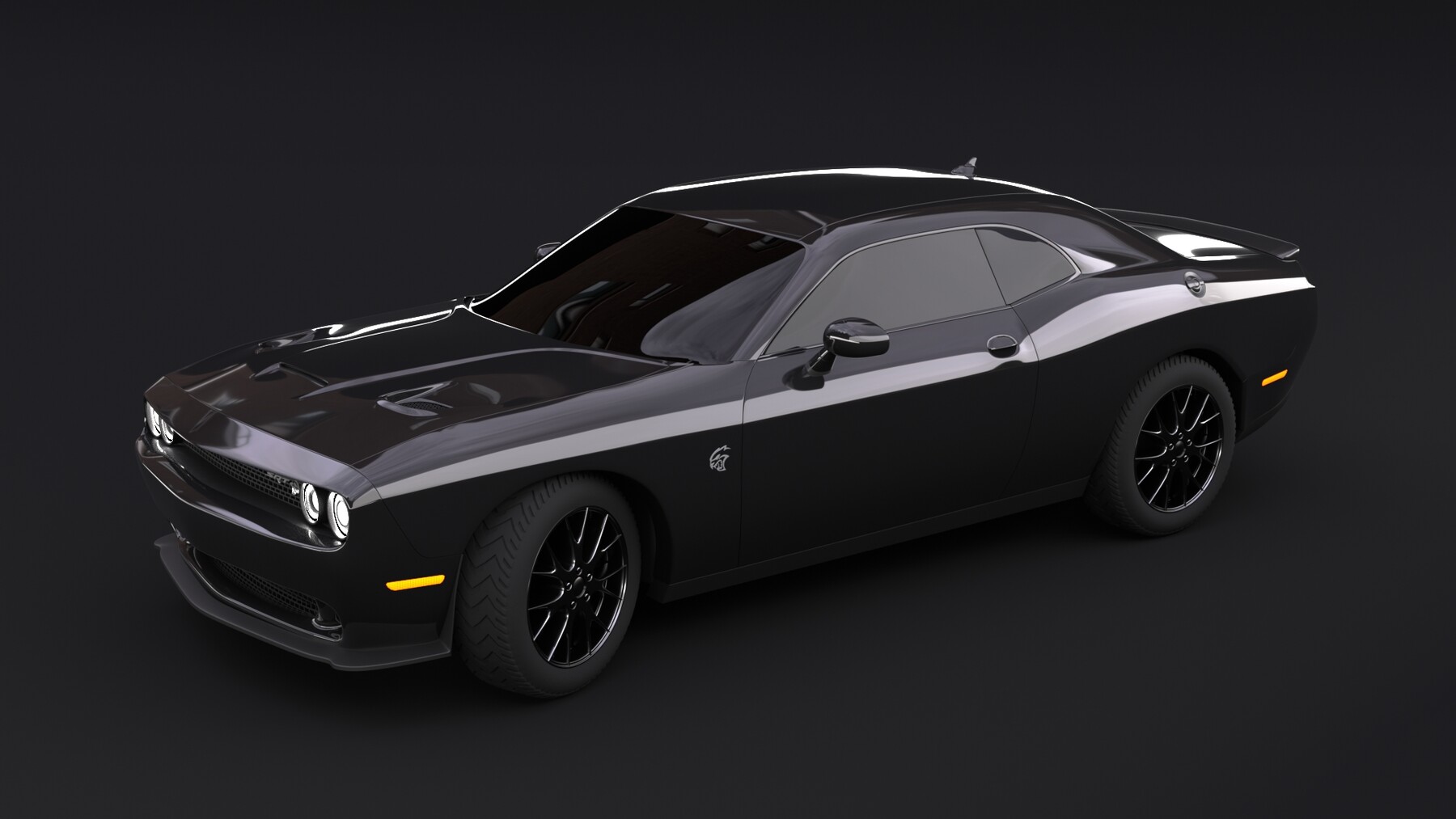ArtStation - Dodge Challenger SRT Hellcat 2015 | Game Assets