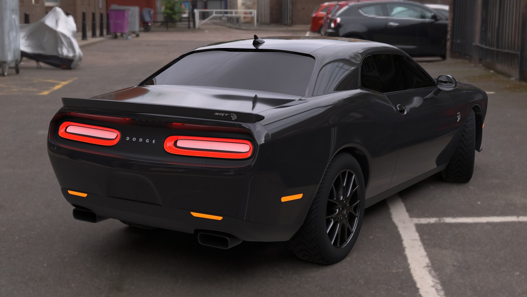 ArtStation - Dodge Challenger SRT Hellcat 2015 | Game Assets
