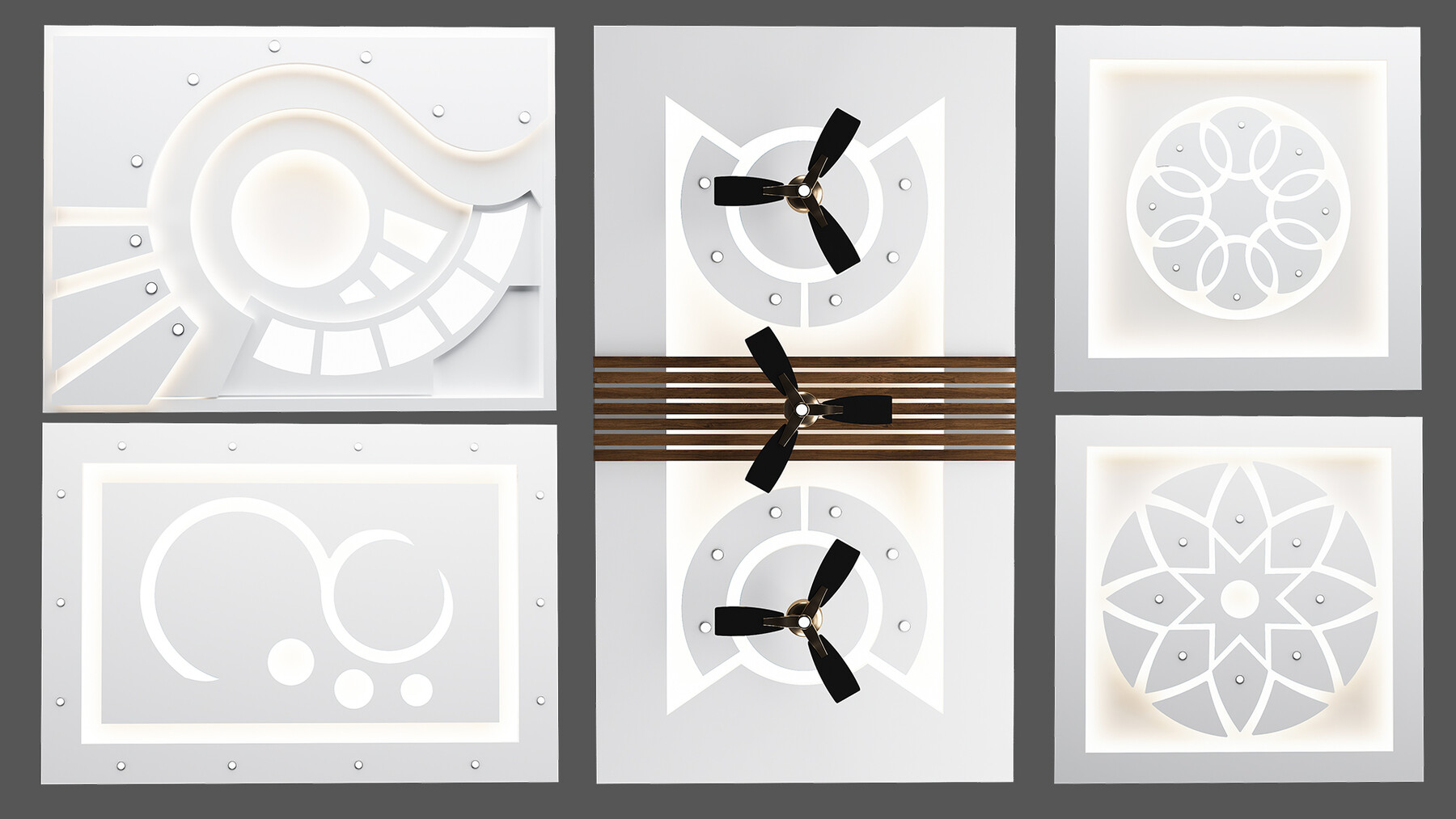 ArtStation - 25 False Ceiling Design ( Modern knauf) + Ceiling object ...