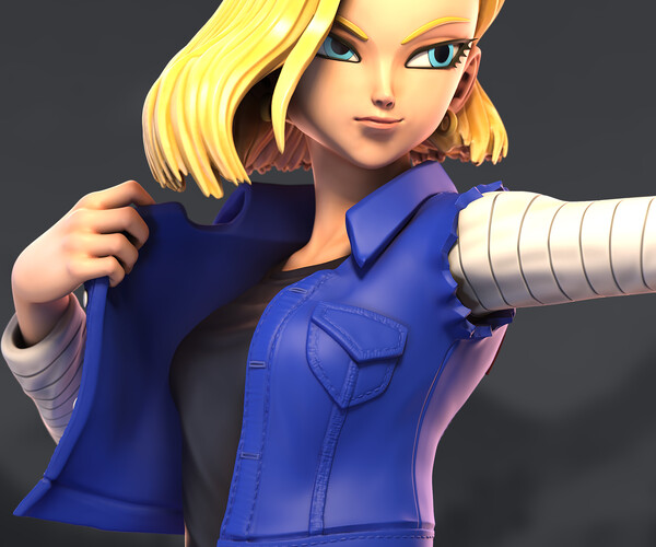 ArtStation - Android 18 STL Ready for 3D Printing | Resources