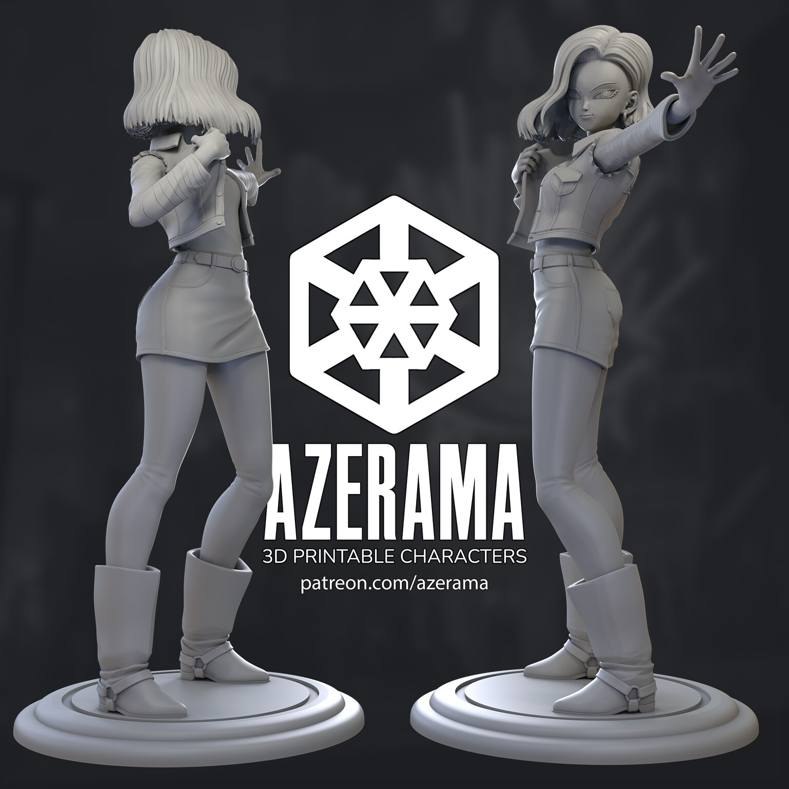 ArtStation - Android 18 STL Ready for 3D Printing | Resources