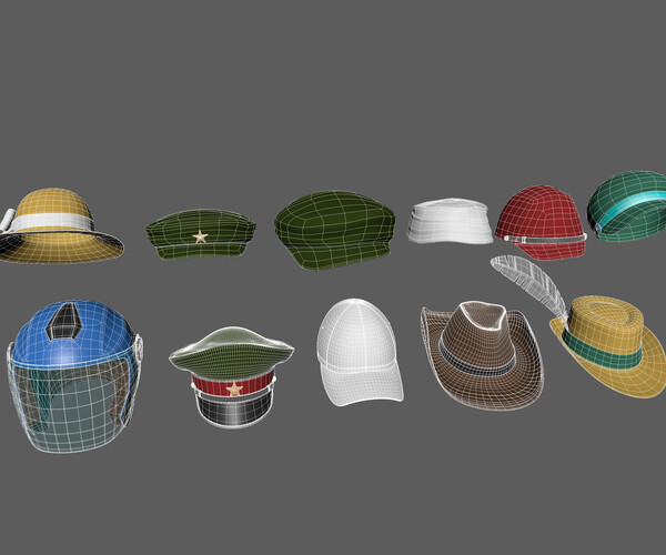 ArtStation - 11 hats collection | Resources