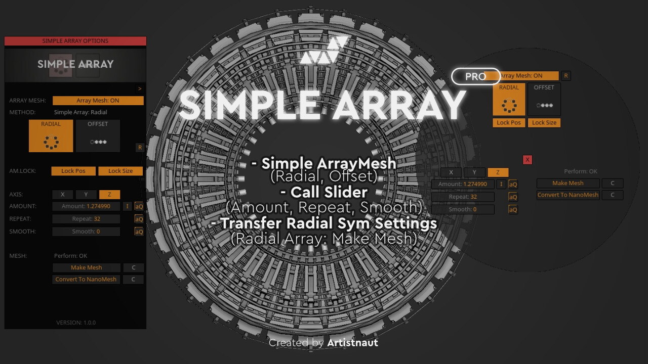 Artstation Simple Array Zbrush Plugin Resources