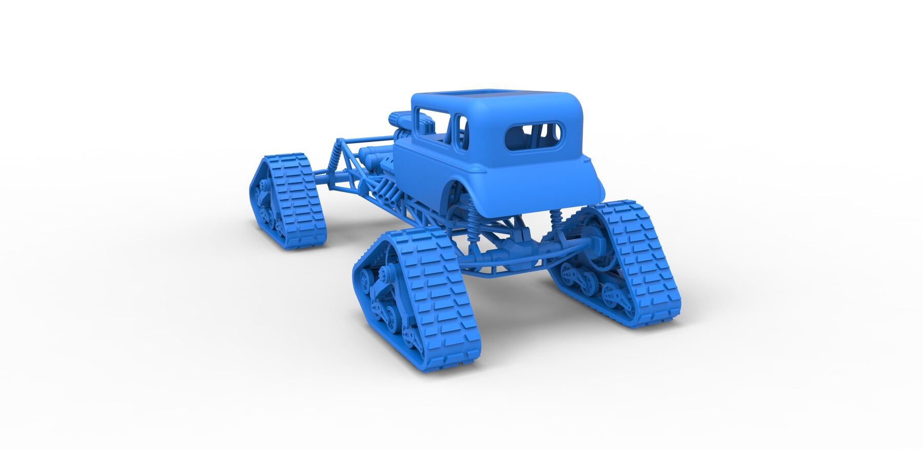 ArtStation - 3D printable Diecast Hot Rod on tracks Scale 1 to 25 ...