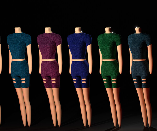 ArtStation - Casual Outfit - Clothing Series 1.7 - .blend file - with ...