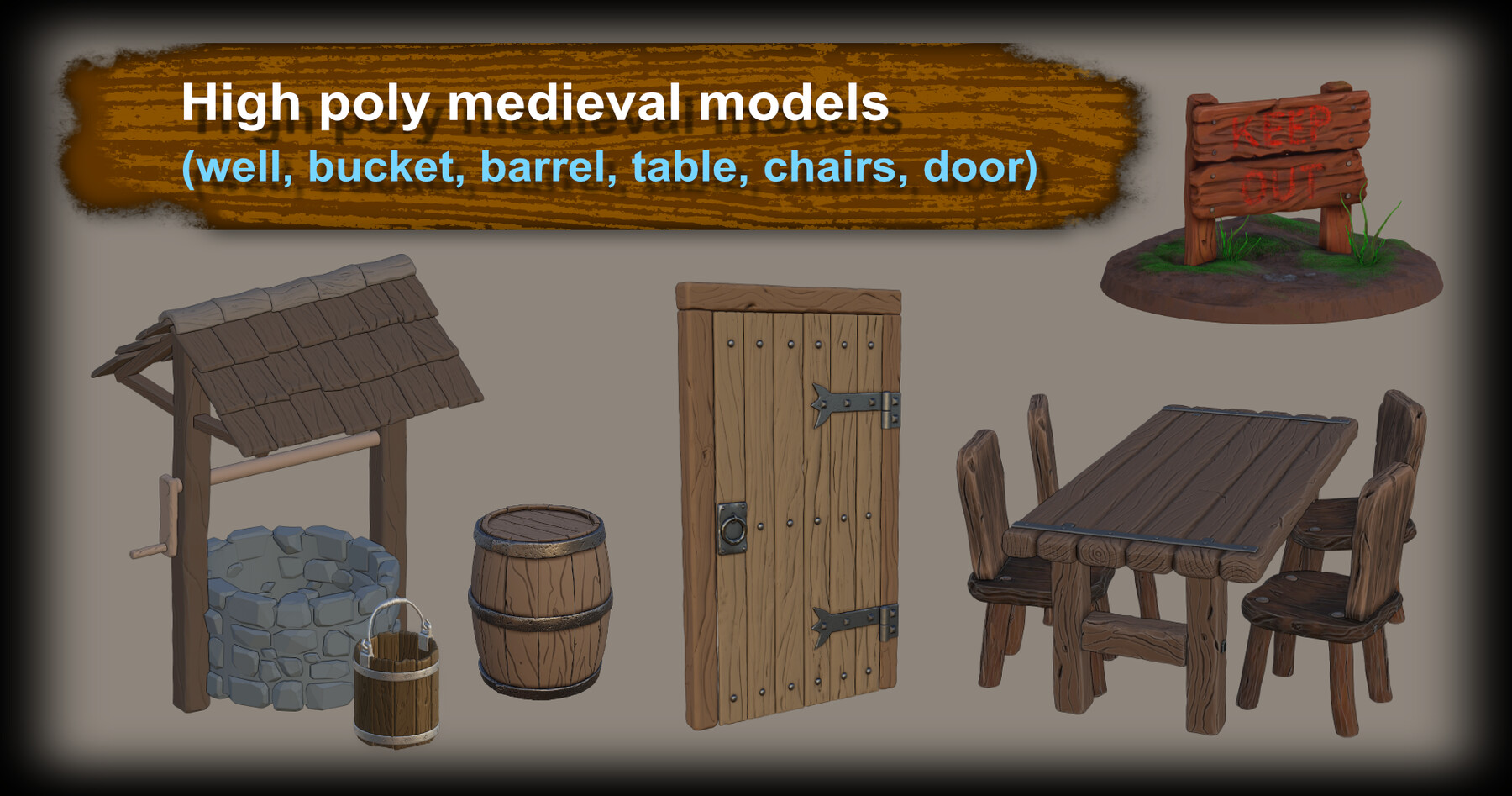 ArtStation - Medieval high poly models | Game Assets