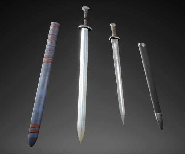 ArtStation - 15 HIGH QUALITY Historical SWORDS | Game Assets