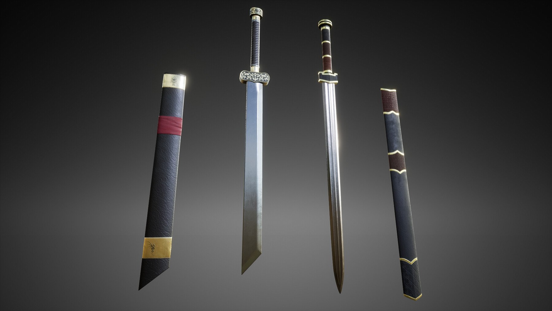 ArtStation - 15 HIGH QUALITY Historical SWORDS | Game Assets