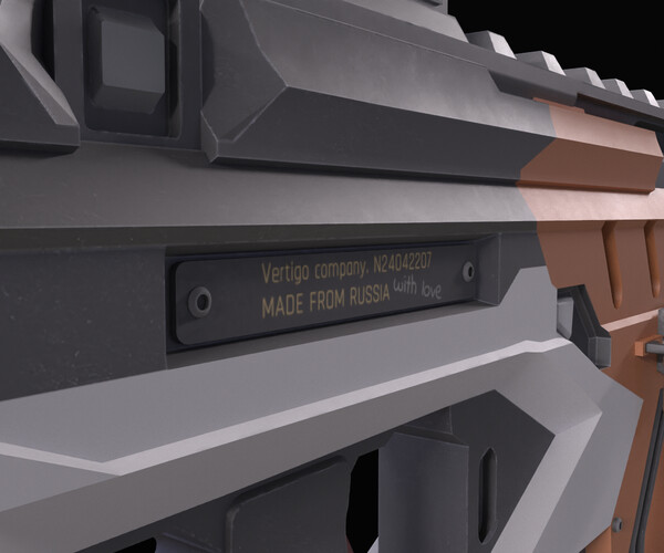 ArtStation - SCI-FI Machine gun | Game Assets