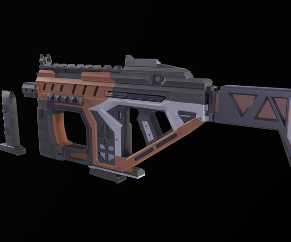 ArtStation - SCI-FI Machine gun | Game Assets