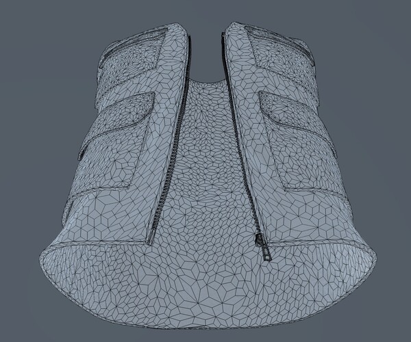 ArtStation - VEST BAPE A BATHING APE low-poly PBR | Game Assets