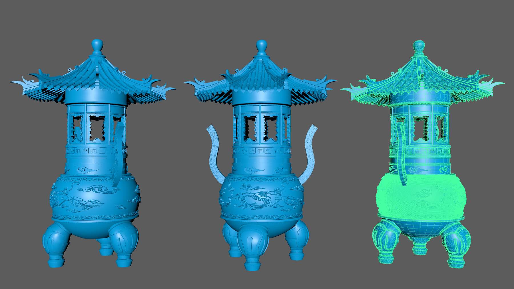 ArtStation - chinese style stove | Resources