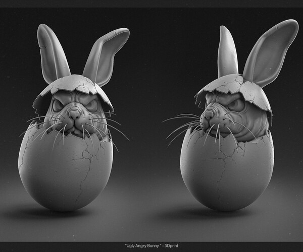 ArtStation - Ugly Angry Rabbit | Resources