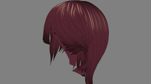 ArtStation - Female hair | Game Assets