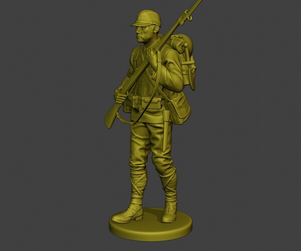 ArtStation - Japanese soldier ww2 Walk5 J1 | Resources