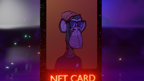 ArtStation - Animated 3D NFT Template card | Resources