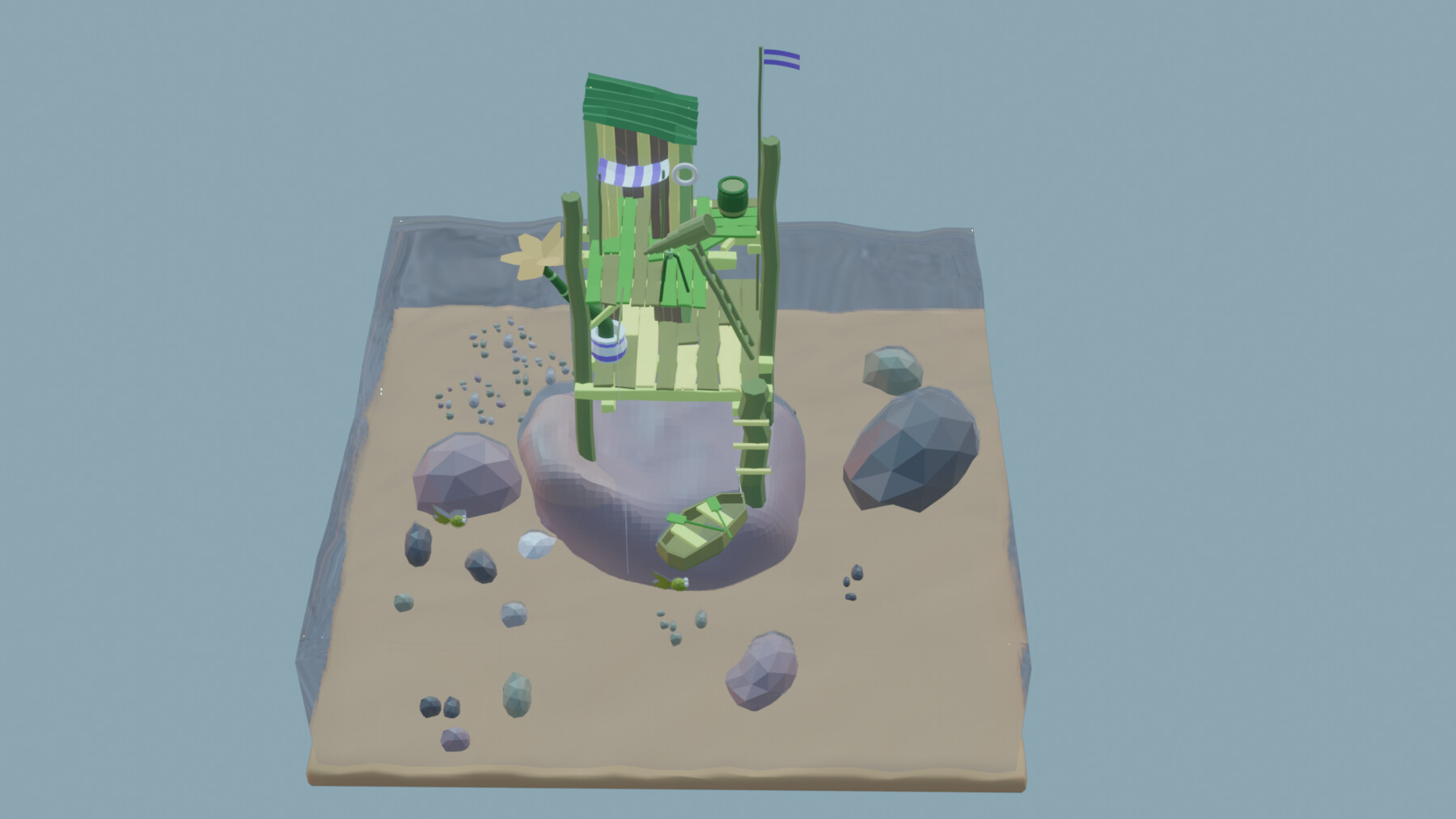 ArtStation - low poly house | Game Assets