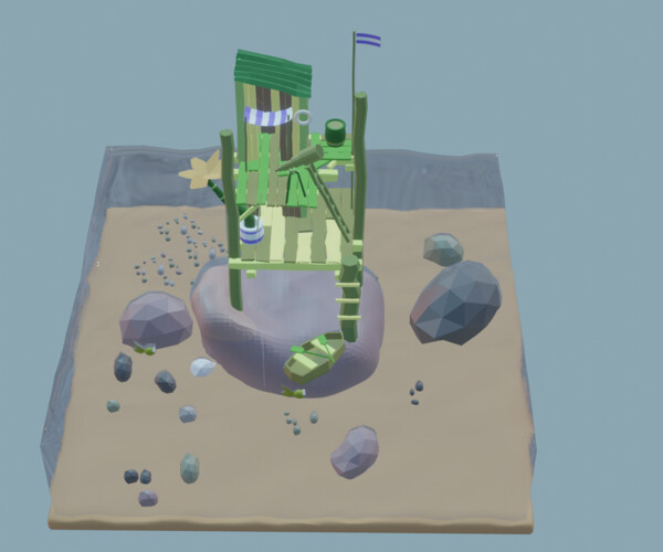 ArtStation - low poly house | Game Assets