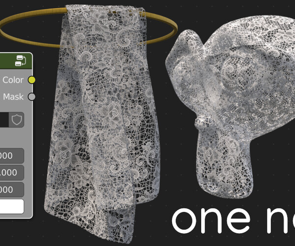 ArtStation - Semi-procedural Lace Texture for Blender | Resources