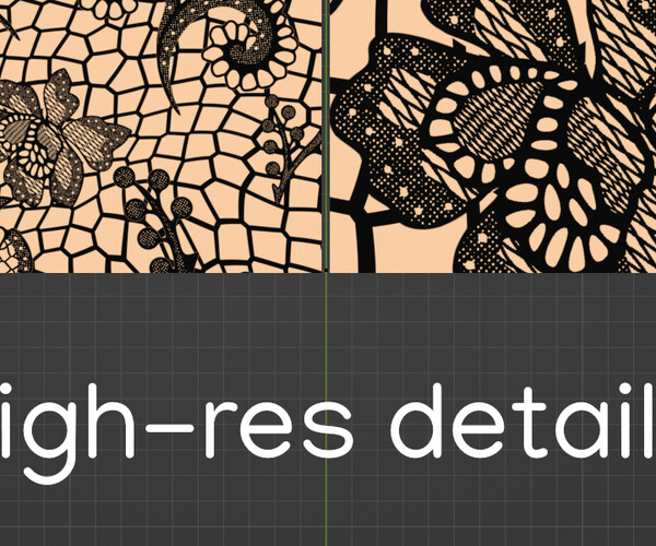 ArtStation - Semi-procedural Lace Texture for Blender | Resources