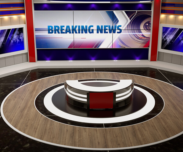 ArtStation - News Virtual set | Resources