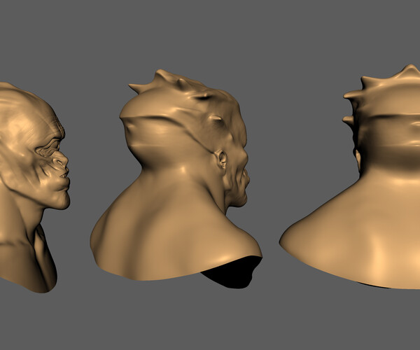 ArtStation - One-eyed monster head | Resources