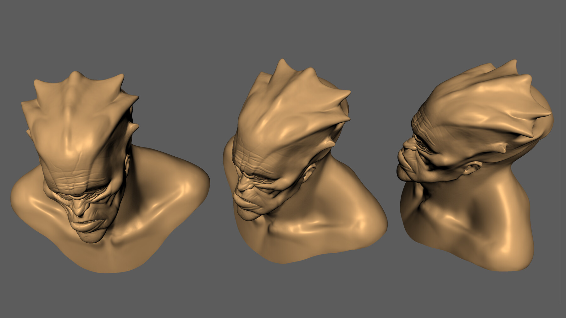 ArtStation - One-eyed monster head | Resources