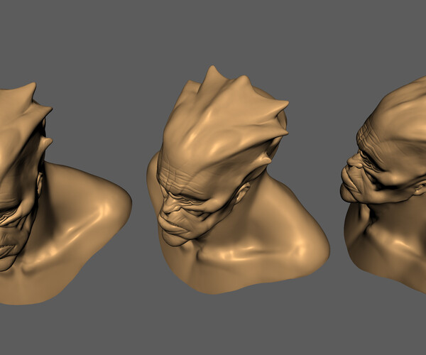 ArtStation - One-eyed monster head | Resources