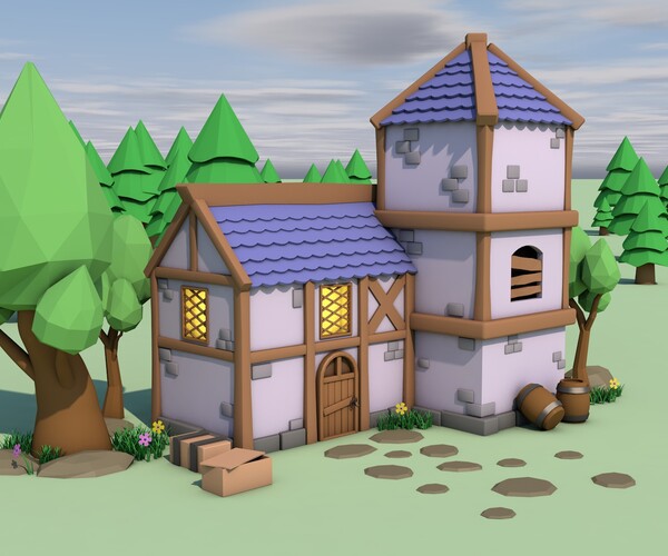 ArtStation - Medieval House | Game Assets