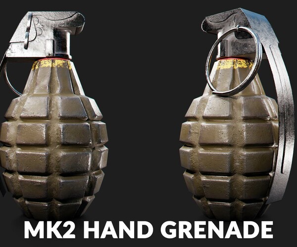 ArtStation - Hand Grenade MK2 | Game Assets
