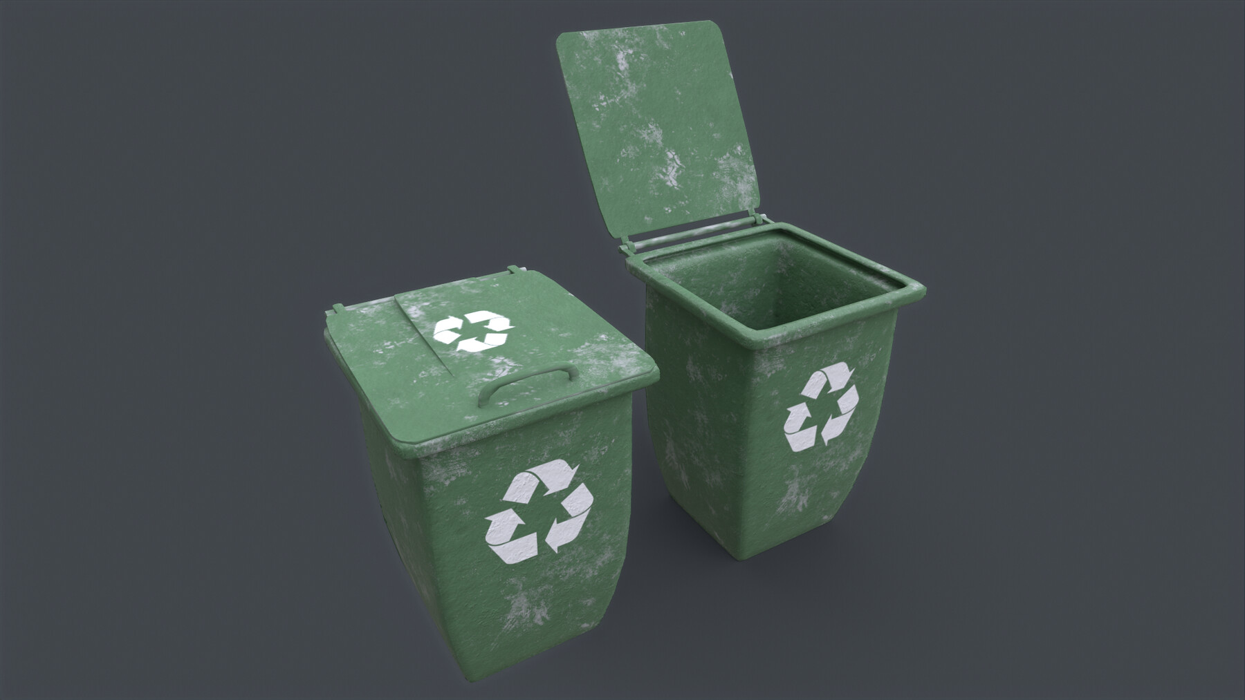 ArtStation - Recycle Trash Can | Game Assets