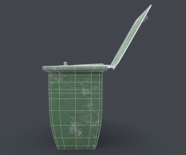 ArtStation - Recycle Trash Can | Game Assets