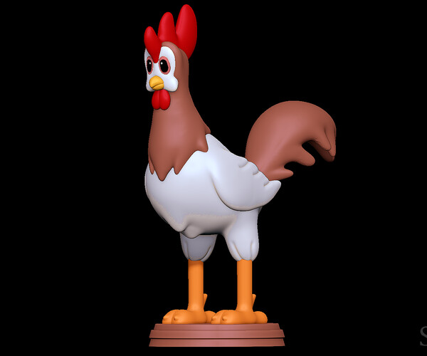 ArtStation - Chicken Boo - Animaniacs 3D print model | Resources