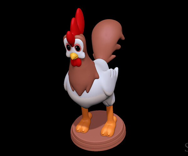 ArtStation - Chicken Boo - Animaniacs 3D print model | Resources