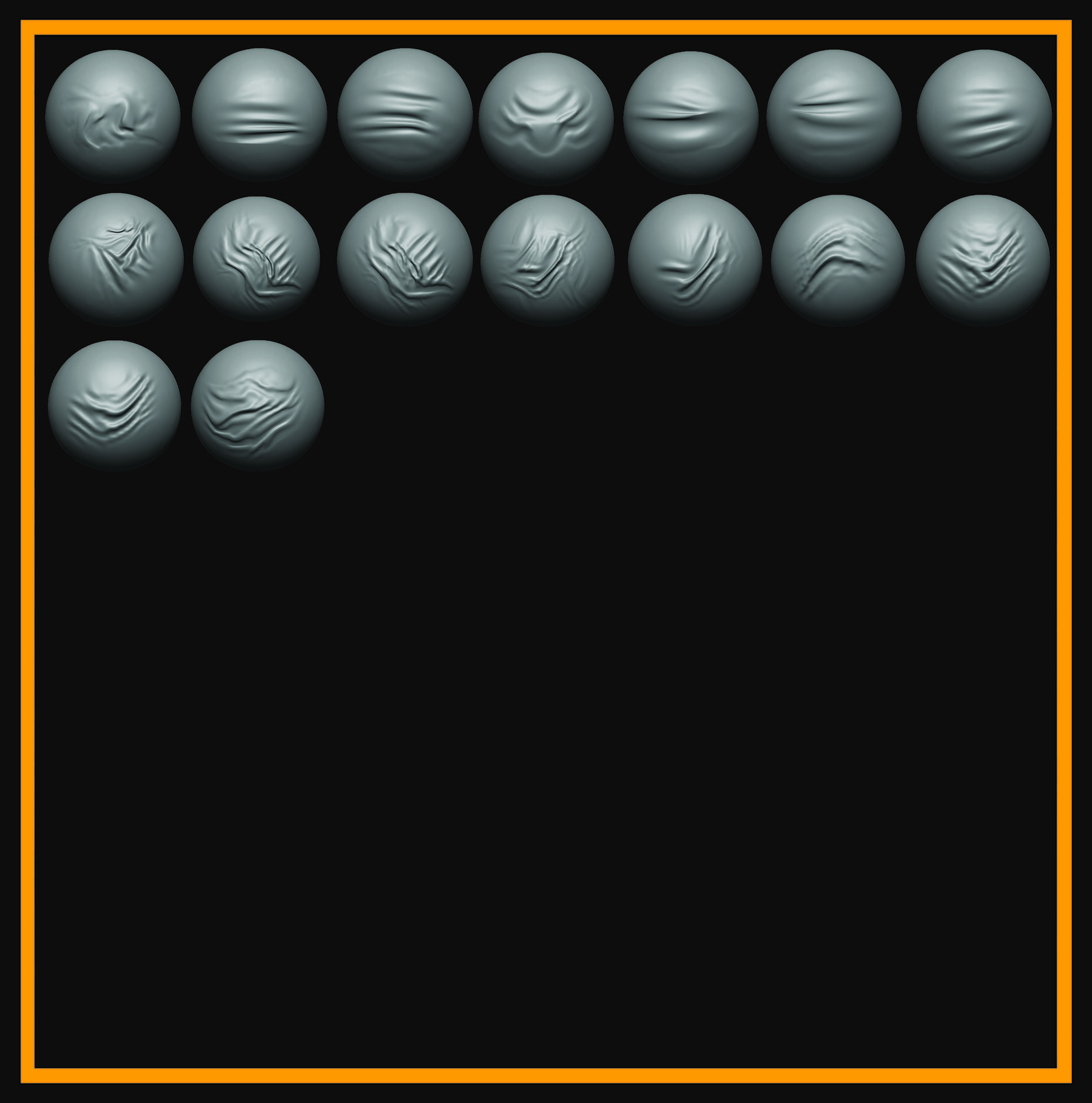 ArtStation - 65 Tension & Compression Folds vol.1 | Brushes