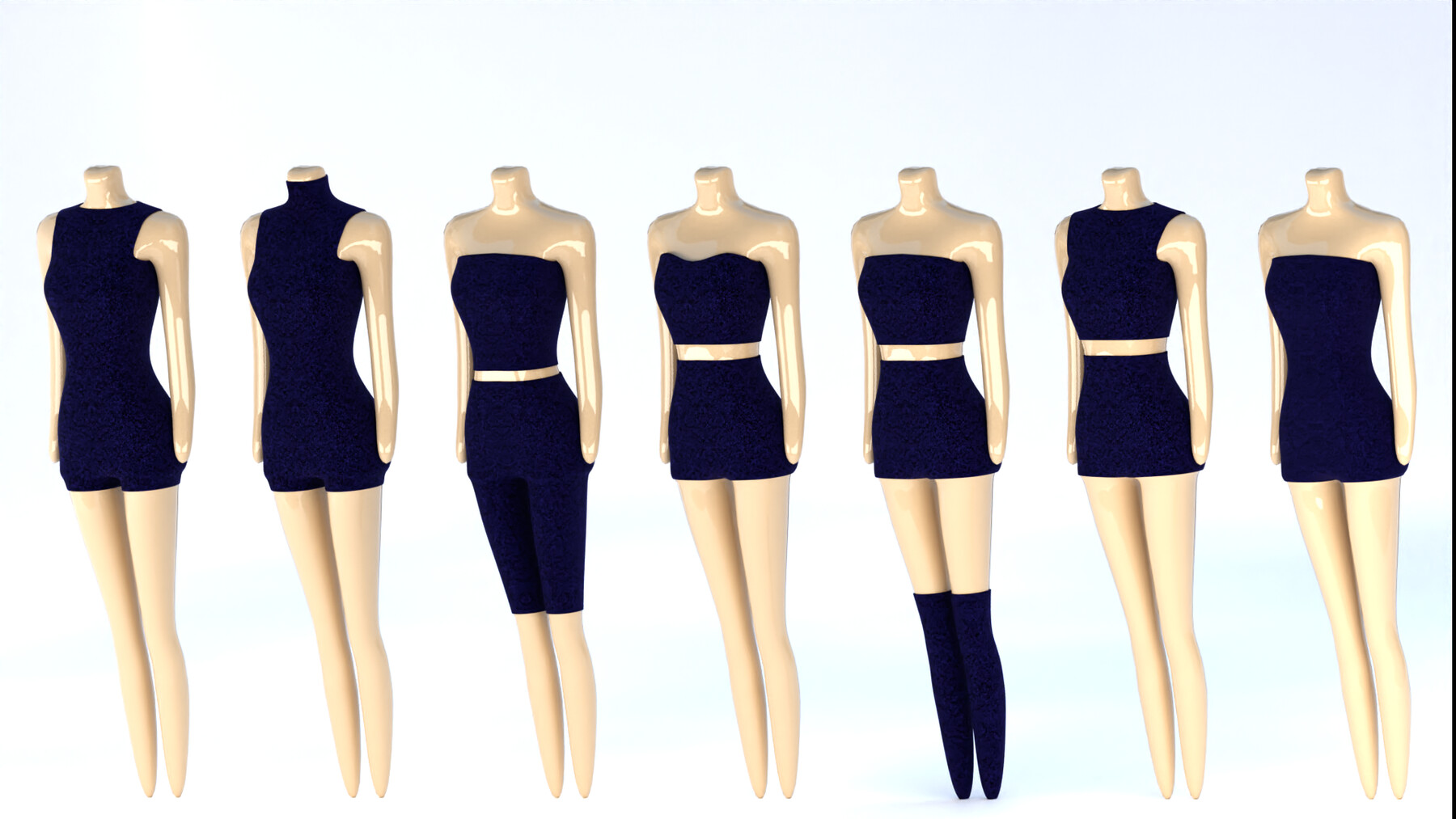 ArtStation - Outfit Pack of 7 - Clothing Series 2.7 - .blend file ...