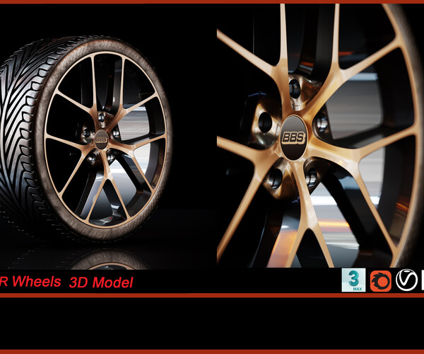 ArtStation - BBS SR Wheels 3D Model | Resources