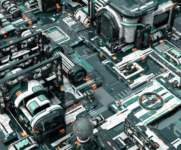 ArtStation - Dpack Bundle | Sci Fi Kitbash | 95 Objects | Resources