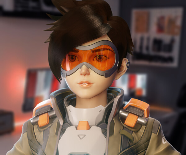 ArtStation - Tracer Character 3D model (*blend format) | Resources