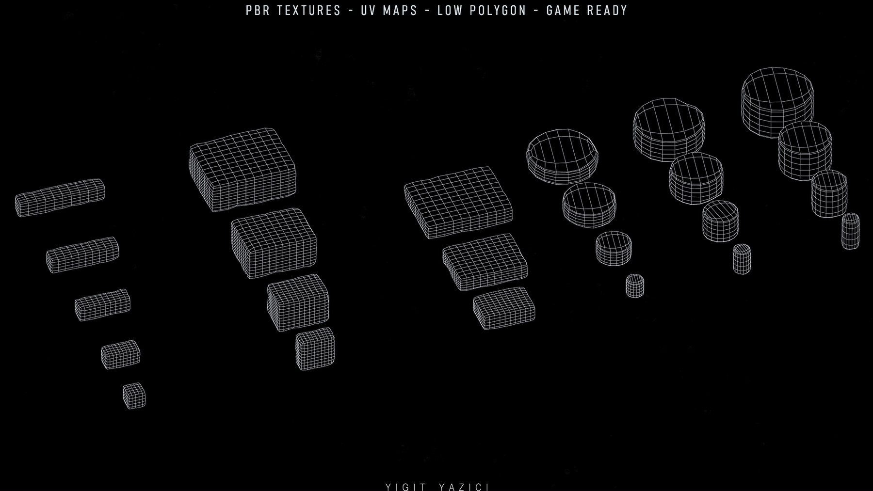 ArtStation - Stone Block Collection-Low Poly-3D Game Ready-PBR Free low ...