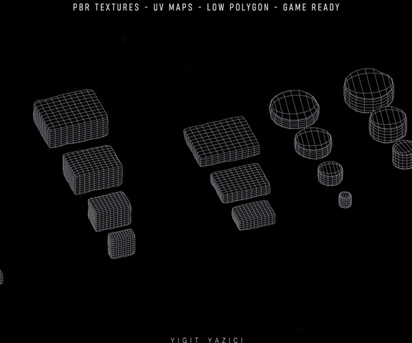 ArtStation - Stone Block Collection-Low Poly-3D Game Ready-PBR Free low ...