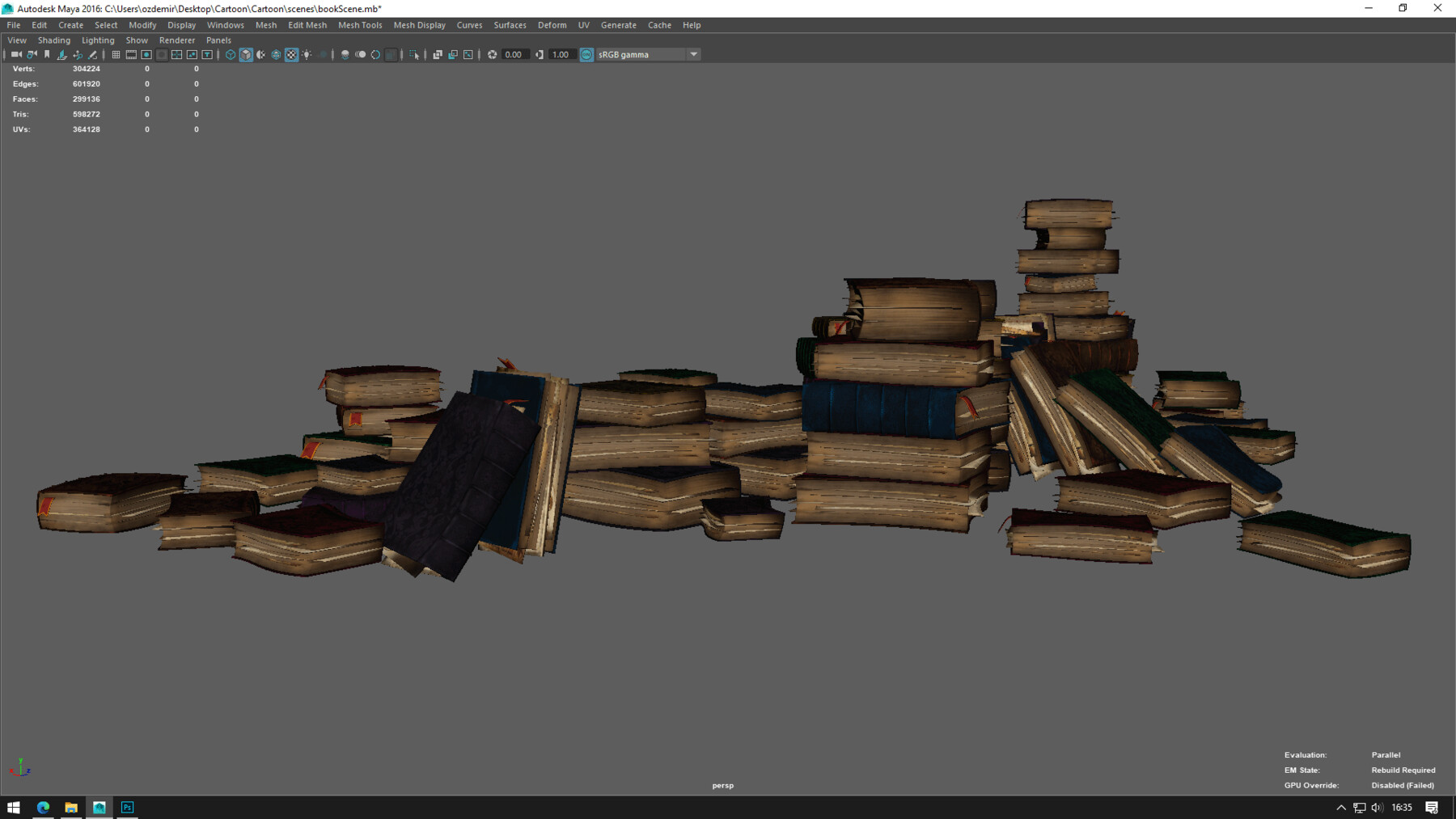 ArtStation - Cartoon Book Set Spell Book Scene for Animation and Game ...