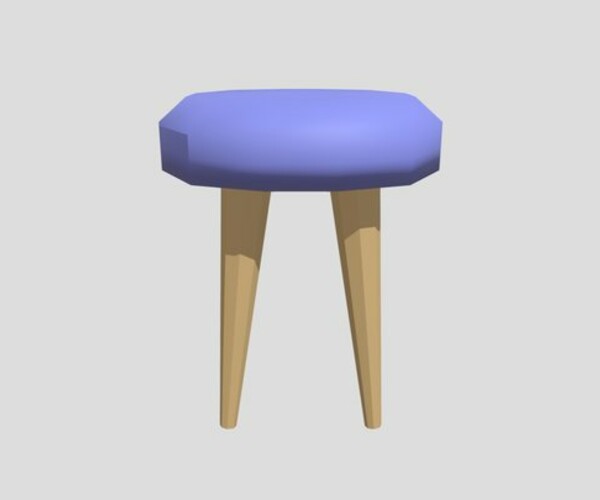 ArtStation - Simple low poly stool game asset | Resources